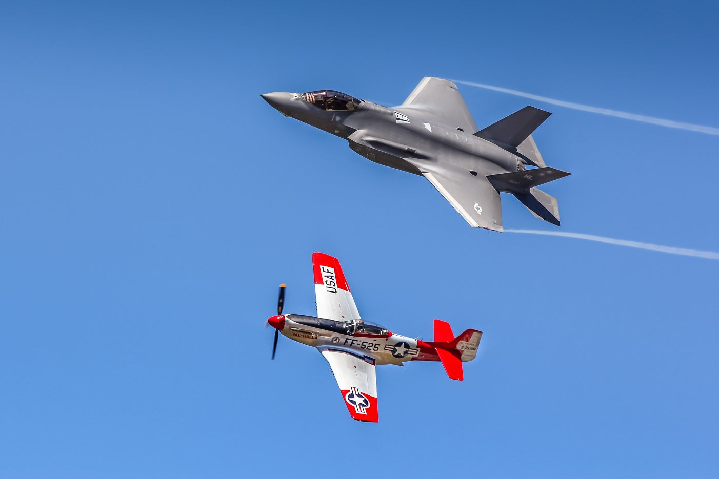 "Back to the Future" - Lockheed F-35 Lightning II with North American ...